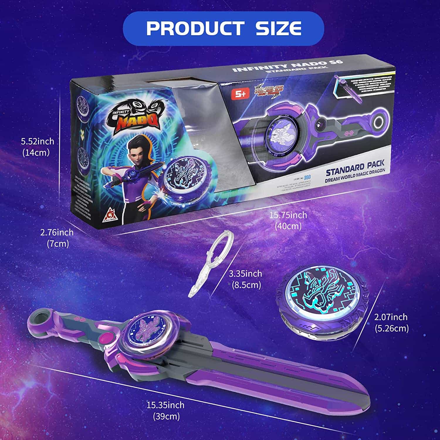 Набор з мечем Infinity Nado VI серія Standard -Dream World Magic Dragon ...